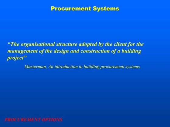 Guide to Construction Procurement Strategies | PDF | Construction ...