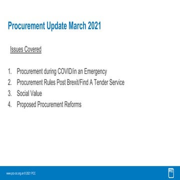 Procurement update march 2021 | PPTX