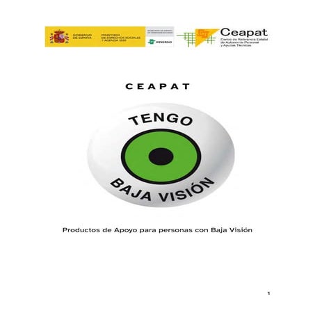 Productos de apoyo para personas con baja visión (versión negro sobre ...