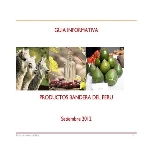 PERU: Productos Bandera | PDF