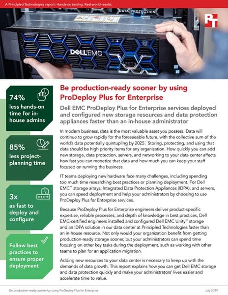 Dell Emc™ Prodeploy Set Up A Production Ready Environment In Less Time