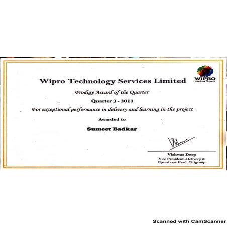 Prodigy Award | PDF