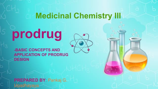 PRODRUG DESIGN [M.PHARM] | PPTX