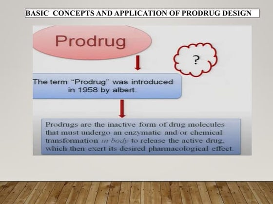 Basic concepts and application of prodrug design | PPT