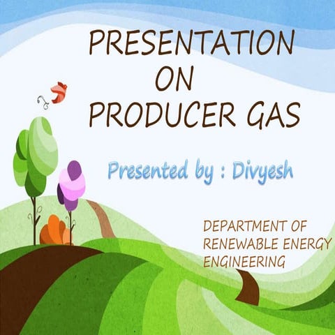 Producer gas ppt | PPTX