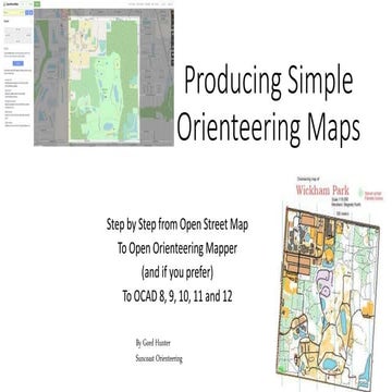 Producing Simple Orienteering Maps wickham | PPTX