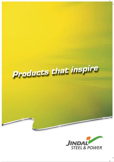 JSPL PRODUCTS BROCHURE | PDF