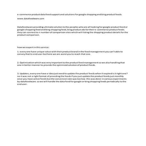 product-data-feed-management | DOCX | Technology & Computing