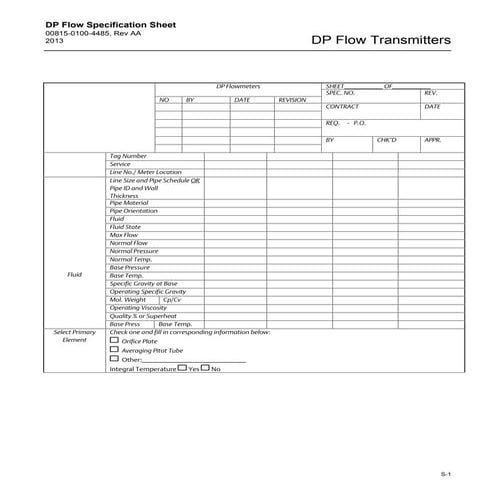 Product data-sheet-dp-flow-specification-sheet-rosemount-en-77672 | PDF