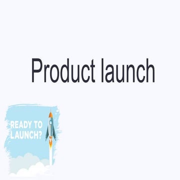 Digital marketing for a Product launch | PPTX | Marketing and ...