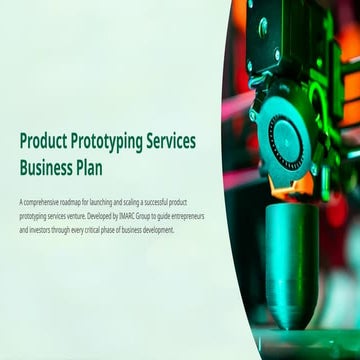Product Prototyping Services Business Plan | PPTX