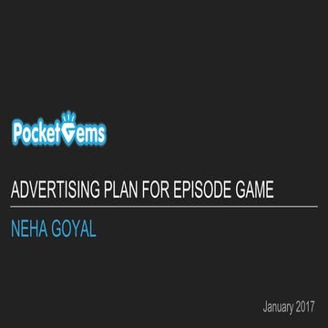 Advertising Proposition Plan for Episode Game | PPSX