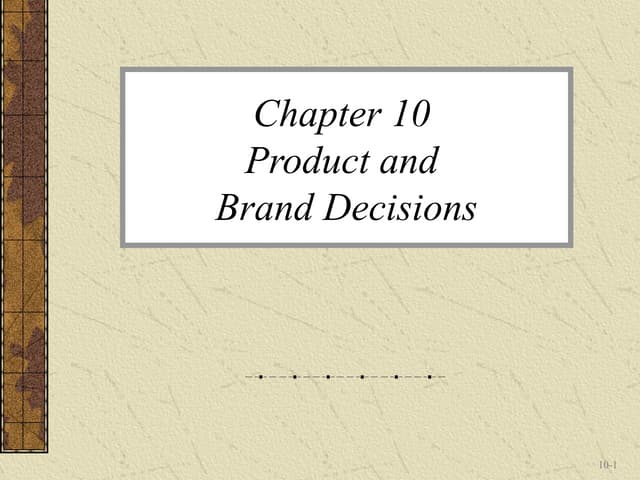 Brand And Product Decisions In Global Marketing | PPTX