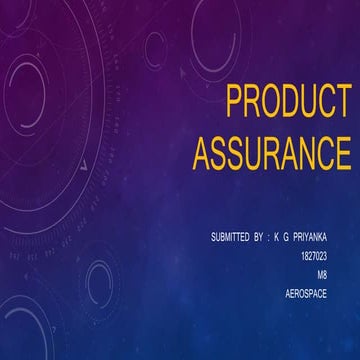 Product assurance | PPT