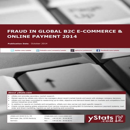 Product Brochure_Fraud in Global B2C E-Commerce and Online Payment 2014 | PDF