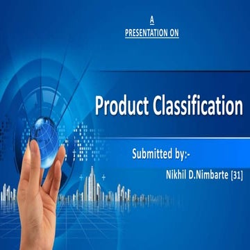 Product classification | PPTX