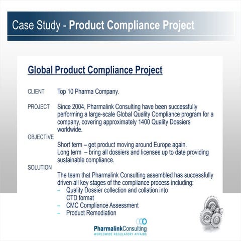 Product Compliance Project Case Study | PDF