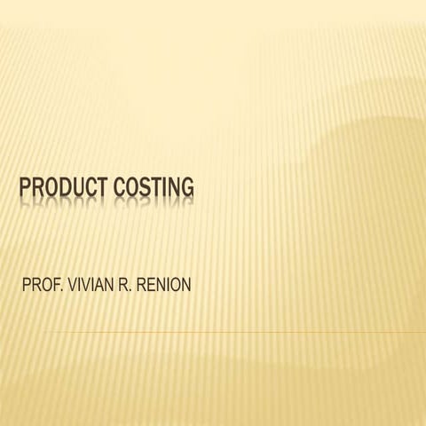 Product costing | PPTX