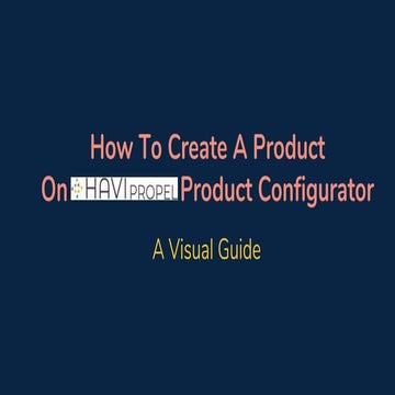 Product Customiser - How to Create a Product | PPT