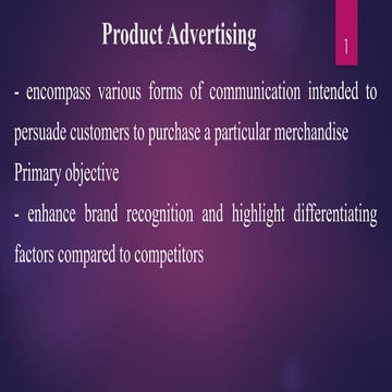 Product Description towards a successful product | PPTX