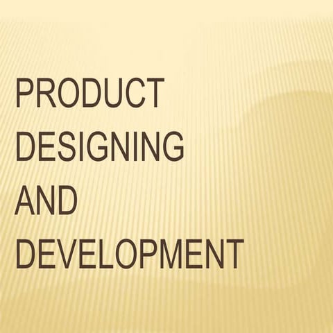 Product design and development | PPTX
