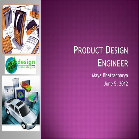 Product Design Engineer (Career Information Presentation) | PPT