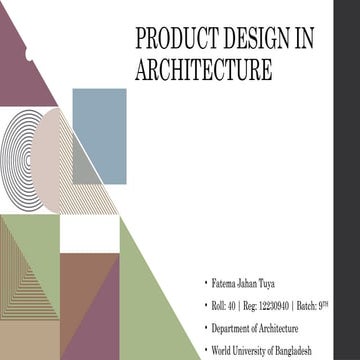 Basic of Product Design in Architecture.pptx