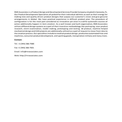 Product design services | DOCX