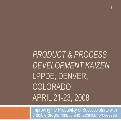 Product development kaizen (pdk) | PDF