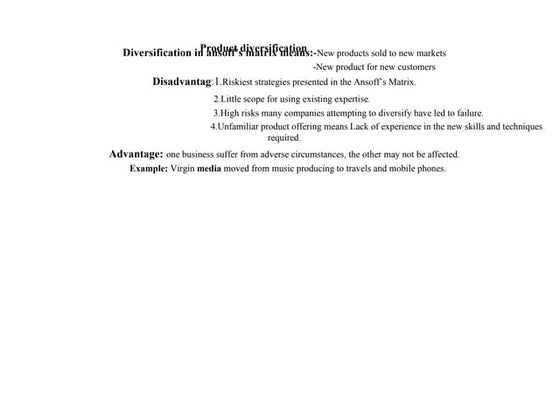 Ansoff matrix slide2 | PPT