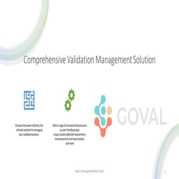 Streamline Your Validation Process with GoVal - Features and Benefits | PPT