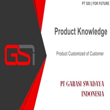 GSI Customized Product Catalogue and Knowledge | PPTX