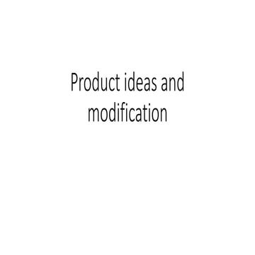 Product ideas and modification.pdf | Green Solutions | Business