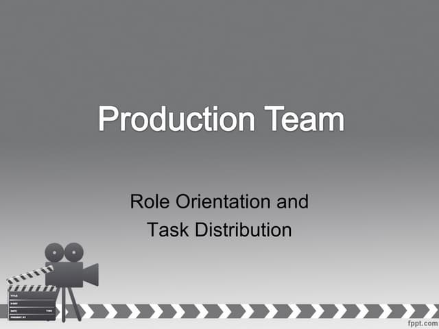 Organisational charts Of Film Production Organisational Chart One | PPTX