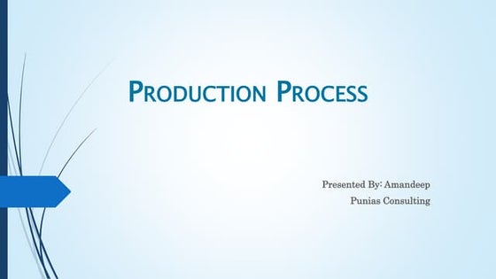 Introduction to manufacturing process | PPTX