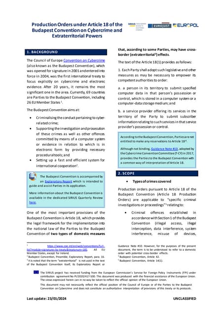 International convention on cyber crime | DOCX | Crime & Harmful Acts ...