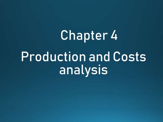 The Theory of Production, Production Functions. | PPT