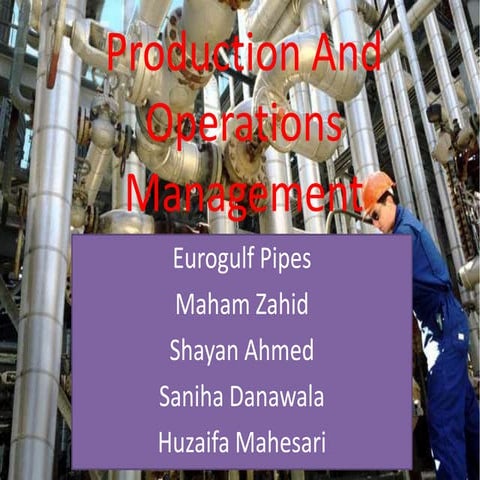 Production and Operations Management | PPTX