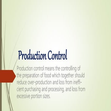 Production control | PPTX