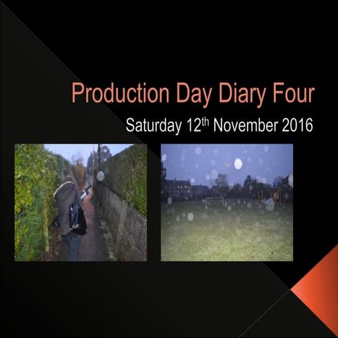 Film production diary | PPTX