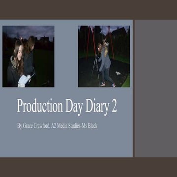 Film production diary | PPTX