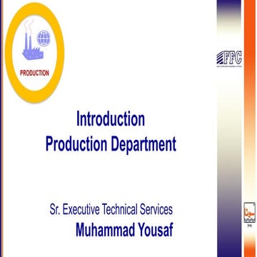 Production department overview 040921 | PDF