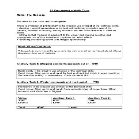 Production feedback | DOCX