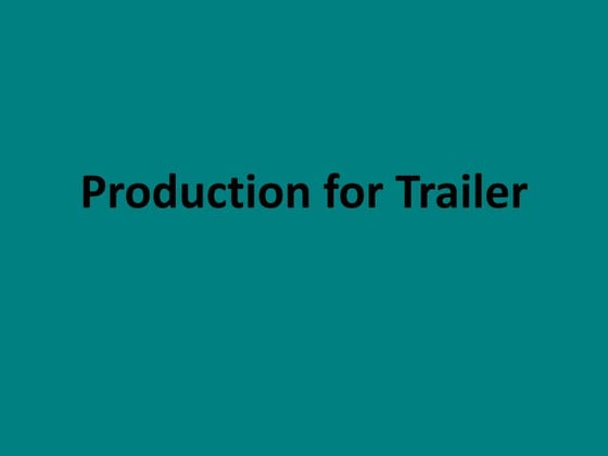 Production Outline | PPT