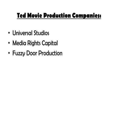Production houses | PPT