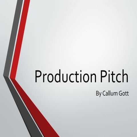Short thriller film production pitch | PPTX
