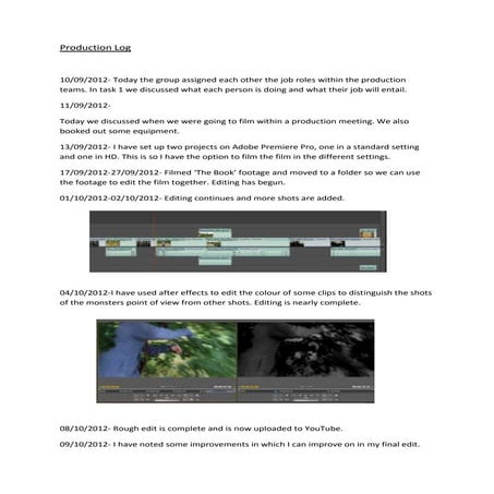 Production log | DOCX