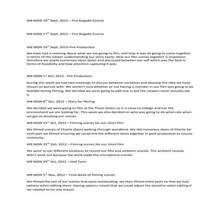 Production log | DOCX