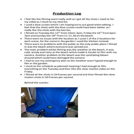 Shooting day 1 | PPTX