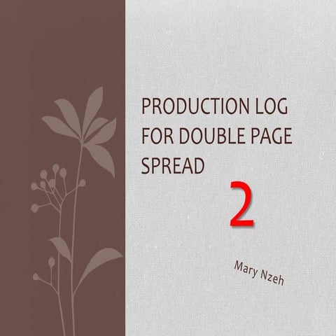 Double page spread analysis | DOCX